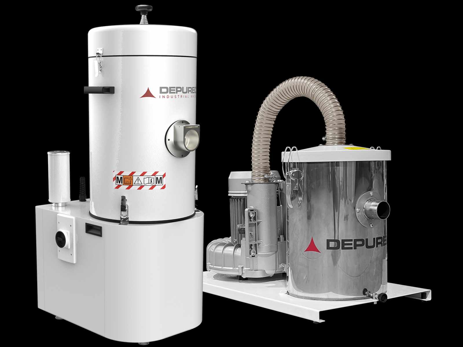 Compact industrial vacuums for scraps on board of machinery | Depureco USA